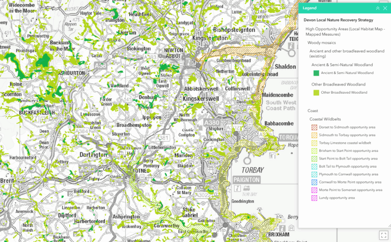 Mapping | Devon Local Nature Recovery Strategy (LNRS) | Devon County ...